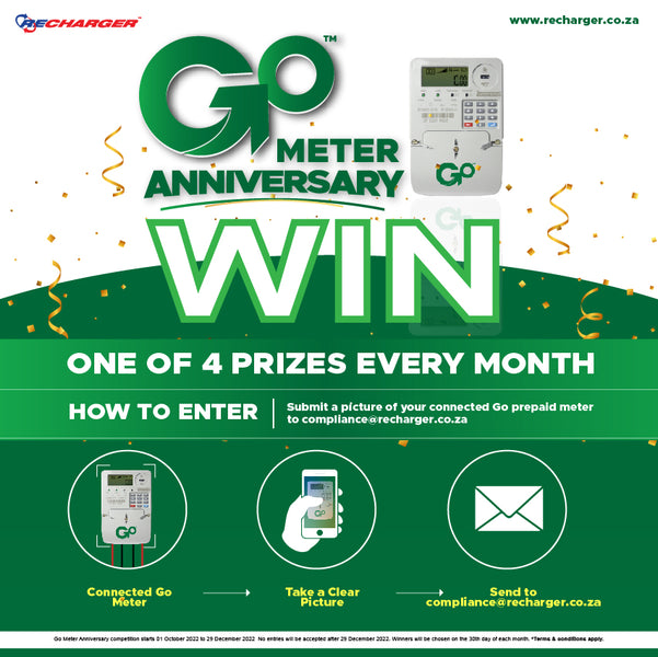 Recharger Go Meter Anniversary Competition — Recharger Prepaid Meters